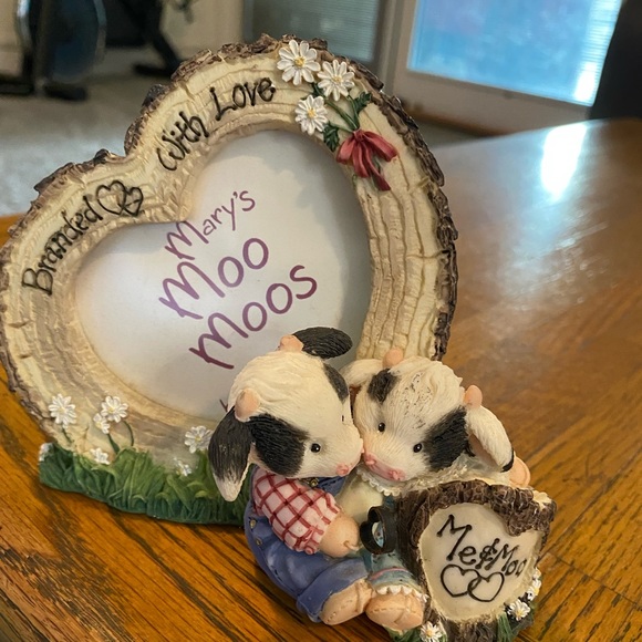 Other | Vintage Mary Moo Figurine Frame Me And Moo | Poshmark